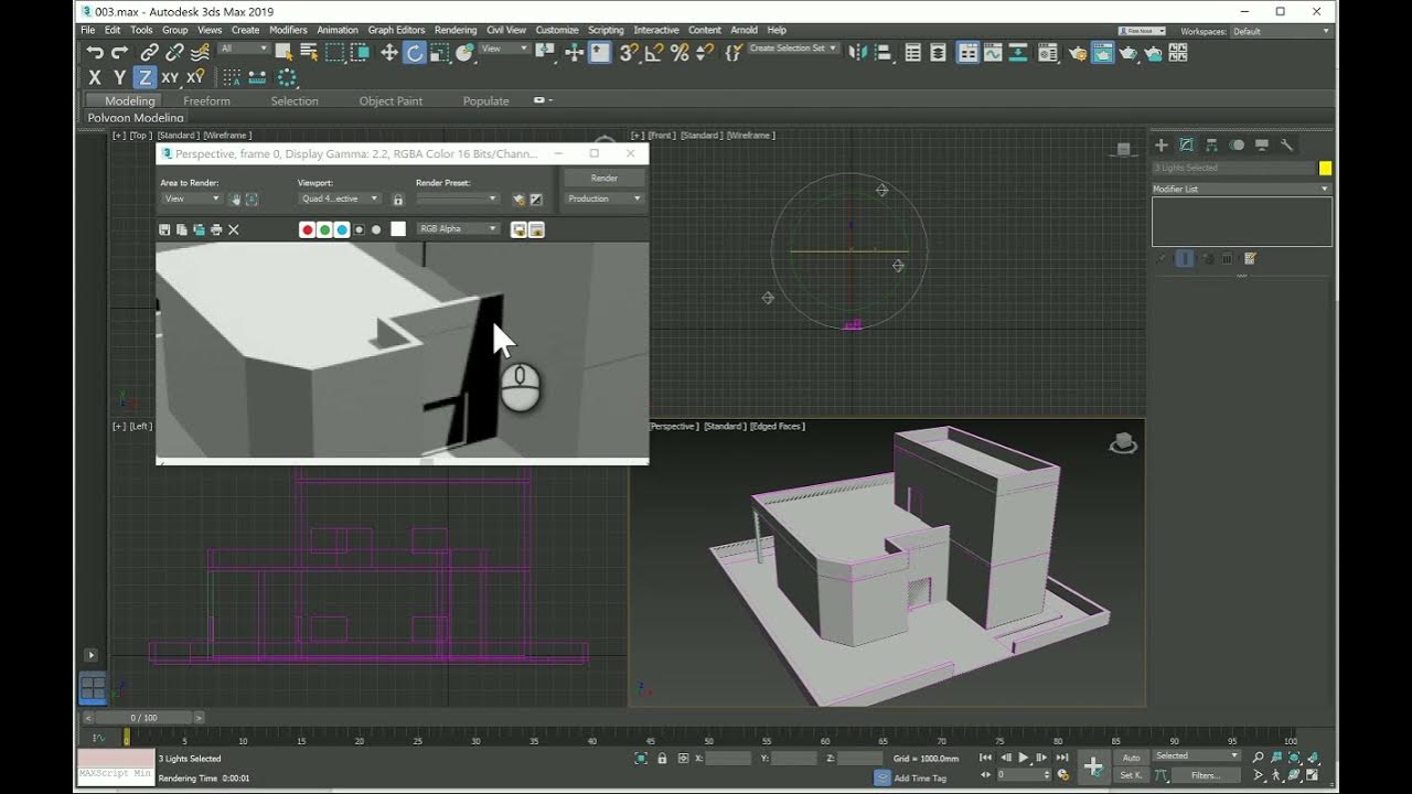 3Ds Max Final Exam Sample _ Part 3 _ Camera, Light and Scanline Rendering in 3Ds Max - YouTube