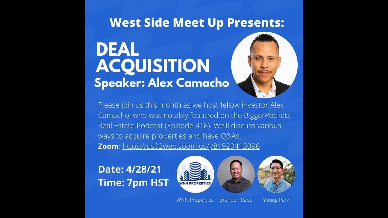 Deal Acquisition w/Alex Camacho - YouTube