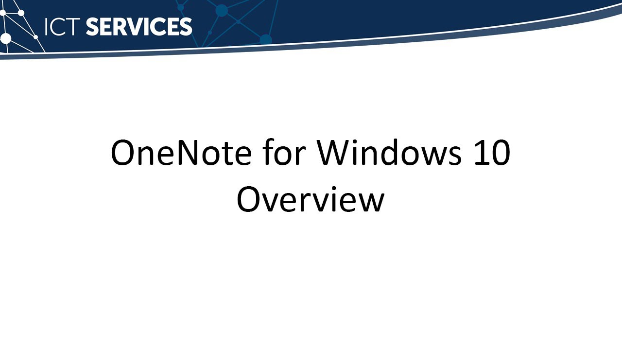 OneNote - Windows 10 app overview - YouTube