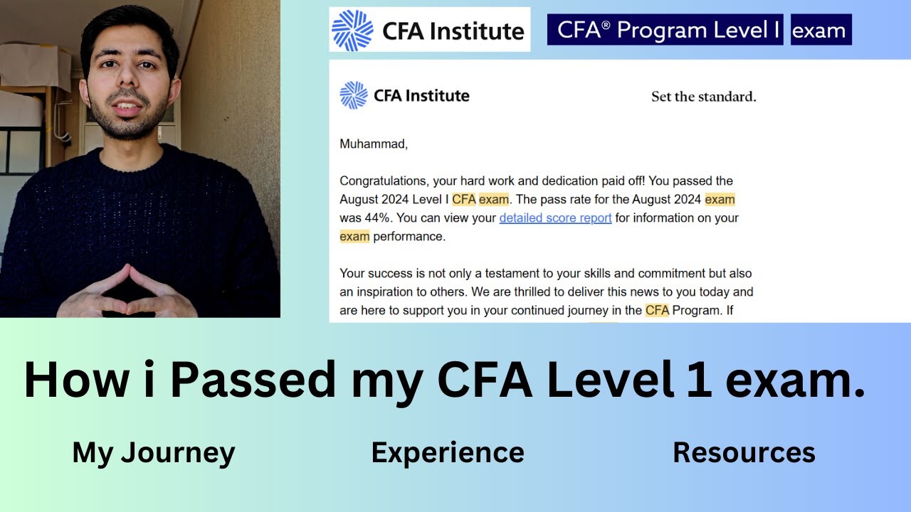 How i Passed My CFA Level 1 Exam in UK🇬🇧 | My journey | Experience ...