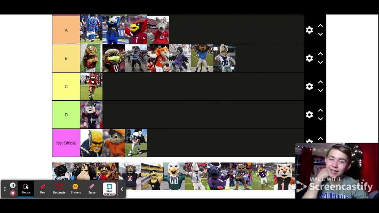 NFL Mascots Ranked | Tier List - YouTube