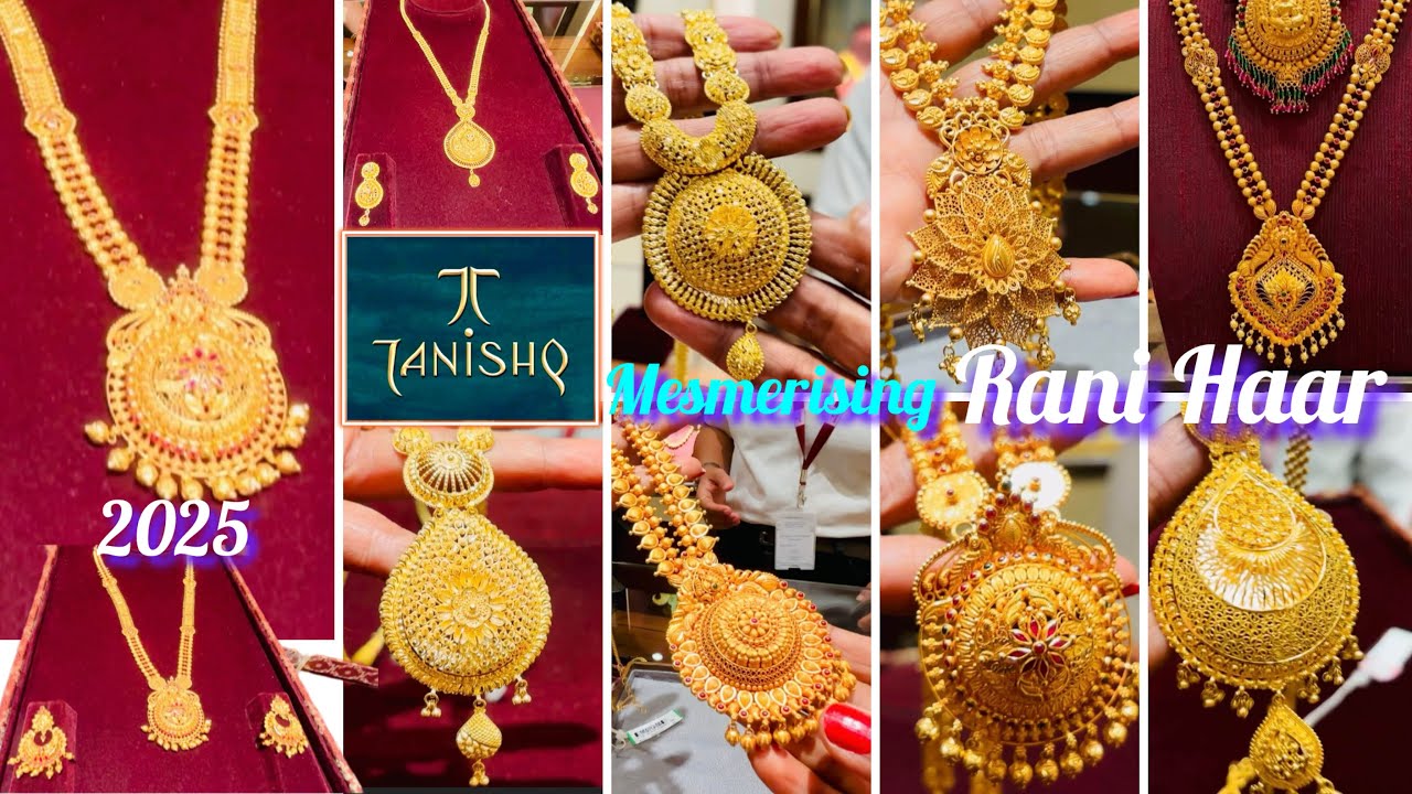 2025 Mesmerising Traditional Gold Rani Haar | Tanishq 22kt gold Rani ...