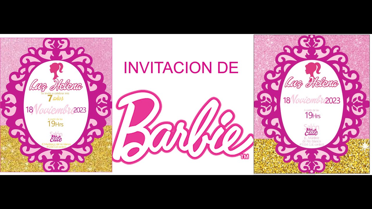 Invitación de Barbie - YouTube
