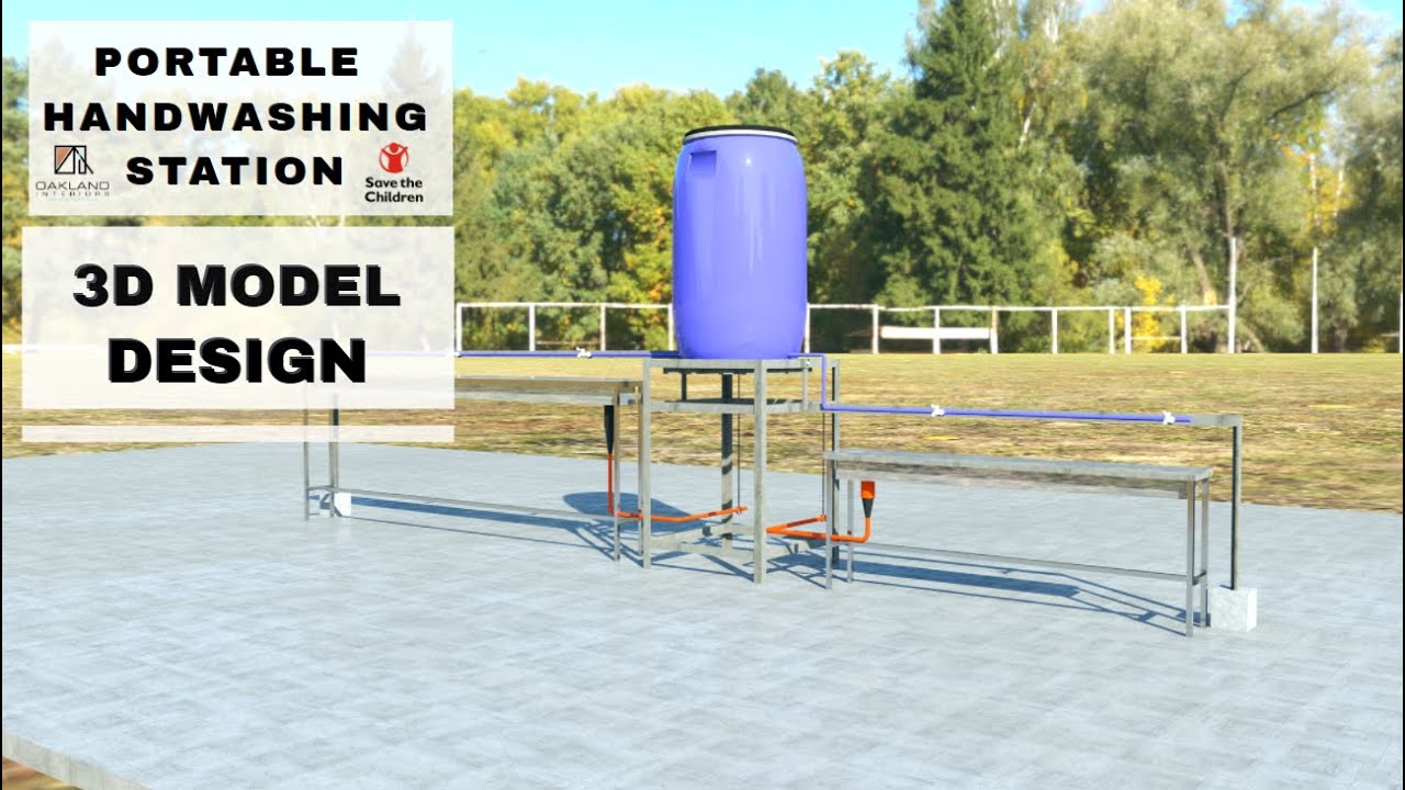 How To Design A Portable Hand Washing Station Using SketchUp 2021 "Save ...