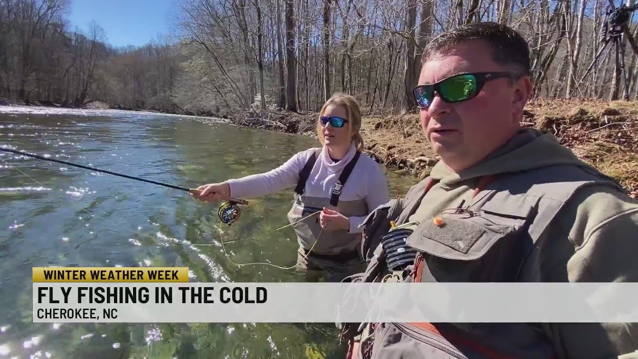 Winter Weather Week: Fly fishing in the cold - YouTube