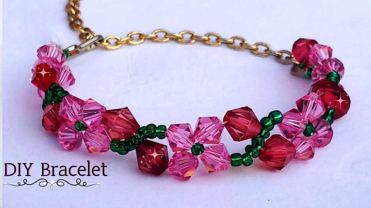 Diy Beautiful Bracelet Tutorial | easy craft | step by step - YouTube
