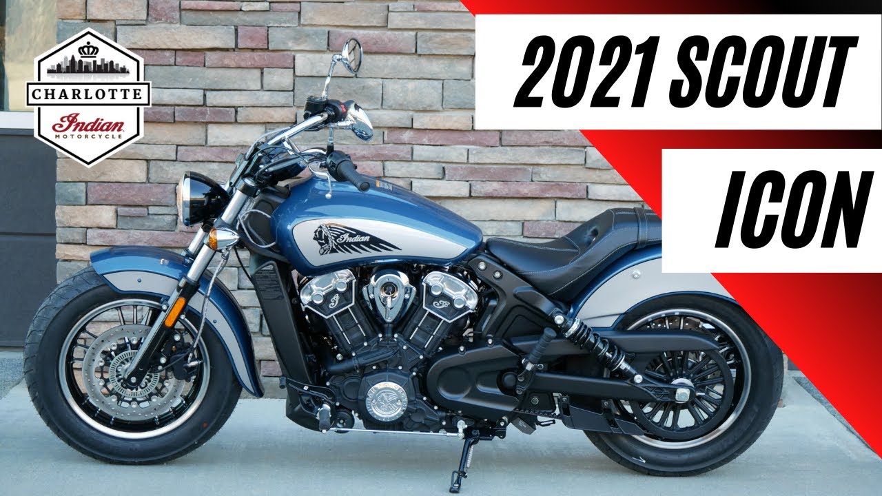 2021 Indian Scout Icon Walk Around- Indian Motorcycle Charlotte - YouTube