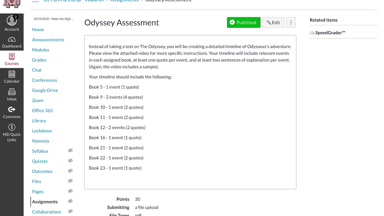 Odyssey Assessment Instructions - YouTube