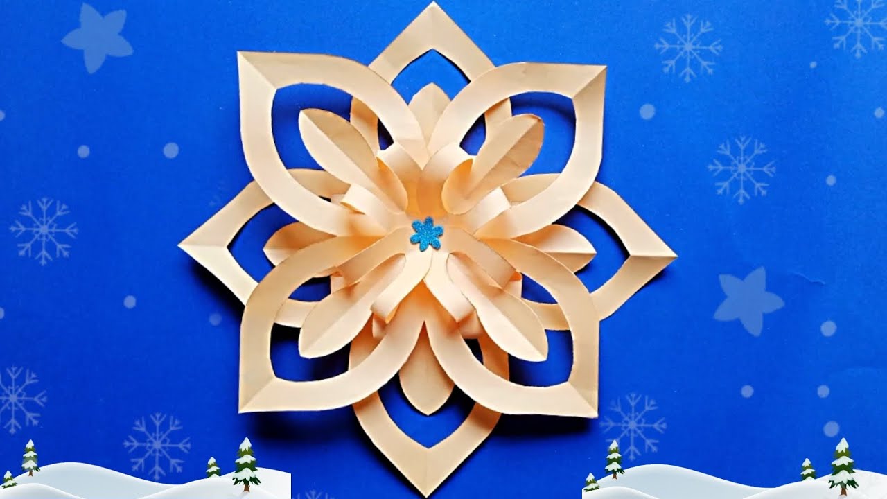 How to Make Snowflakes Using Paper / Christmas Decoration Ideas 2023 ...