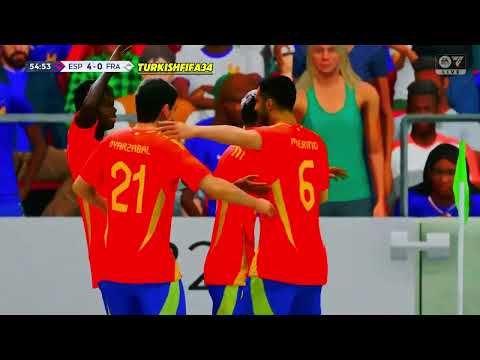 İspanya - Fransa (5-4) Maç Özeti | UEFA Uluslar Ligi Yarı Final (EA FC 25 )