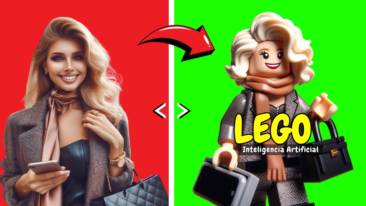 Transformo mi foto en LEGO con IA ¡El resultado es asombroso! - YouTube