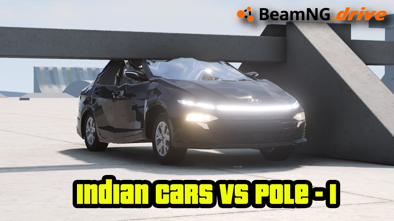 Indian Cars vs Horizontal Pole Test - Part 1 (Logitech G29) - YouTube