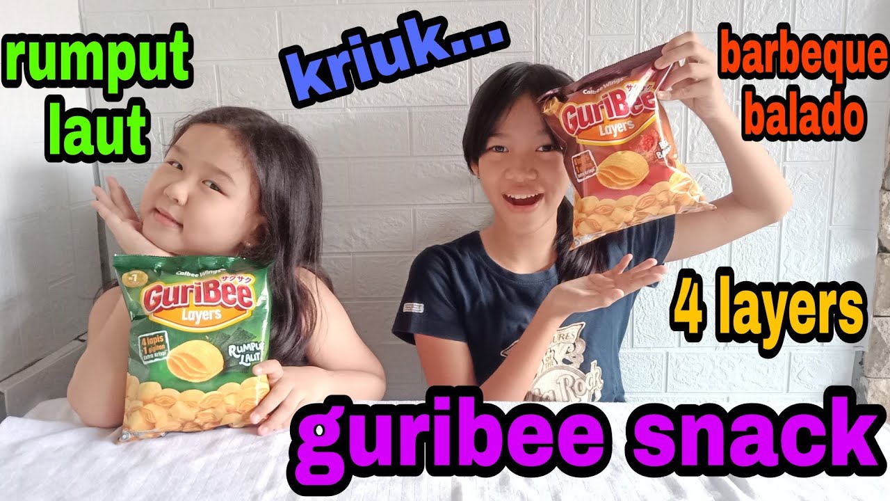 review guribee layers snack | guribee layers - YouTube