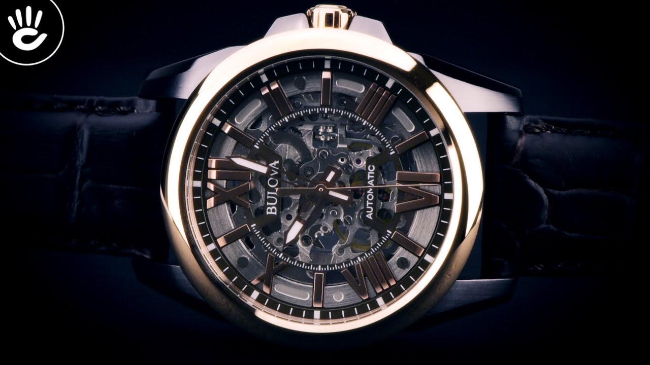 Review Đồng Hồ Bulova 98A165 thiết kế độc đáo nền mặt số size 43mm cơ ...