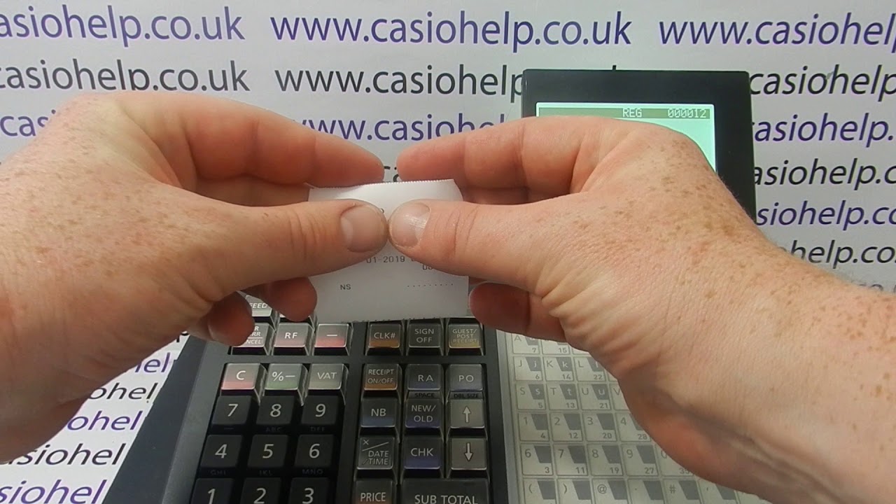 How To Activate Journal Mode On The Casio SE-C450 SEC450 SE C450 Cash ...
