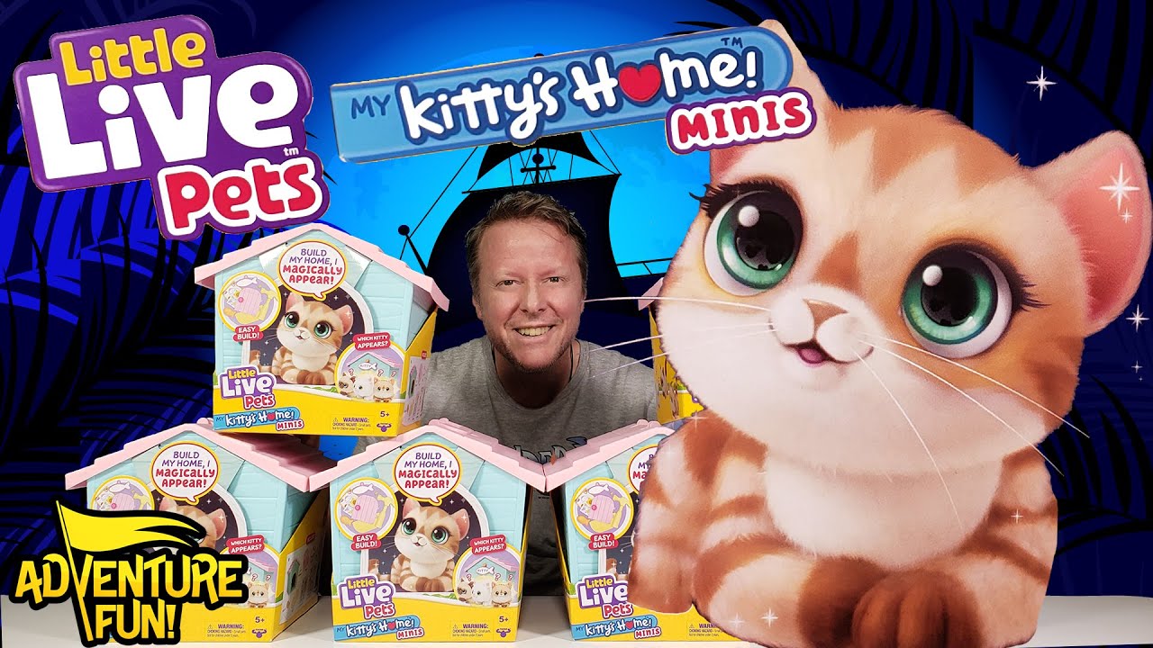 3 Little Live Pets My Kitty’s Home Minis! Build Home & Kitty Magically ...
