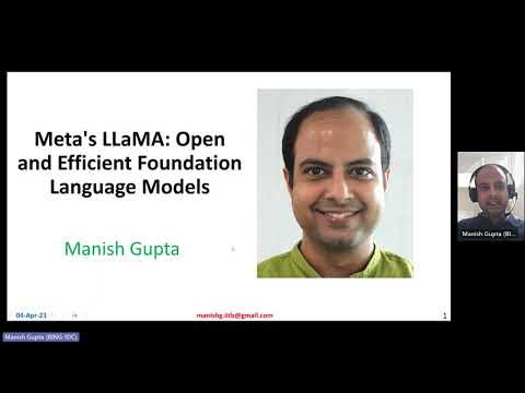 Meta's LLaMA: Open and Efficient Foundation Language Models - YouTube