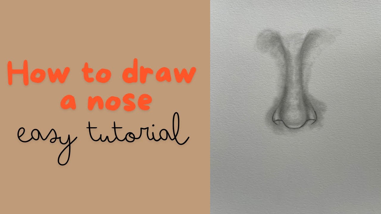 How to draw nose for beginners / easy sketch - YouTube