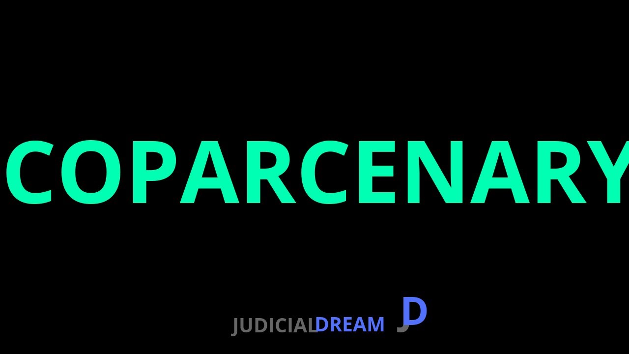 HINDU LAW - COPARCENARY LECTURE 20 - YouTube