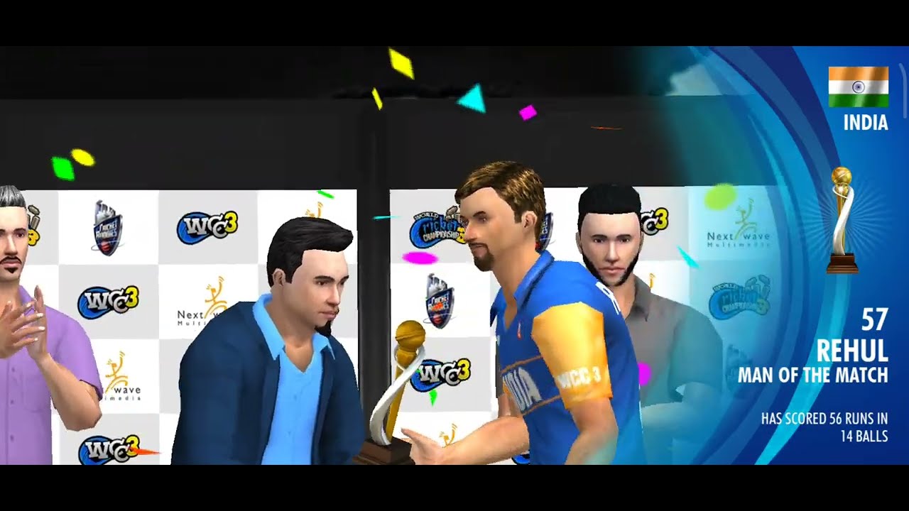 WCC 3 World Cup T20 INDIA Rahul 14 ball 56 chakor banaye - YouTube