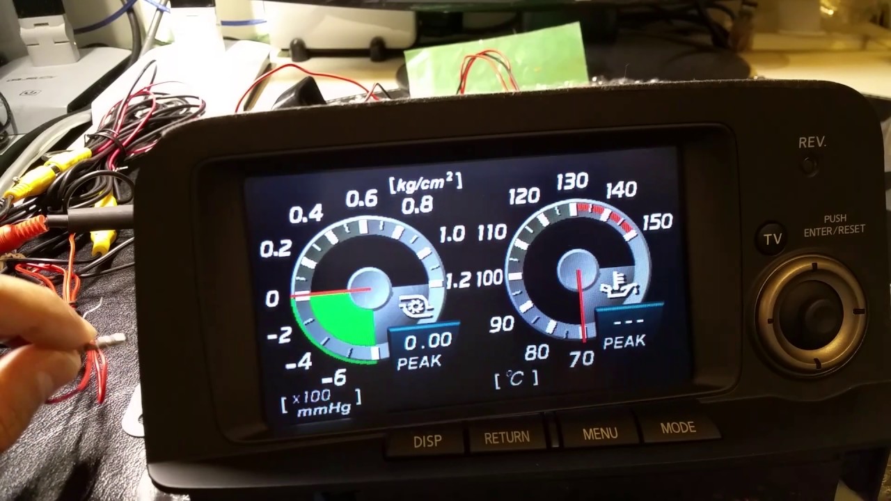 BNR34 MFD automatic backup camera switch - YouTube