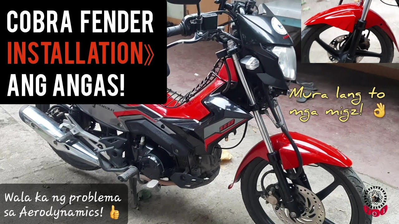 XRM 125 f.i "Cobra Fender installation " - YouTube