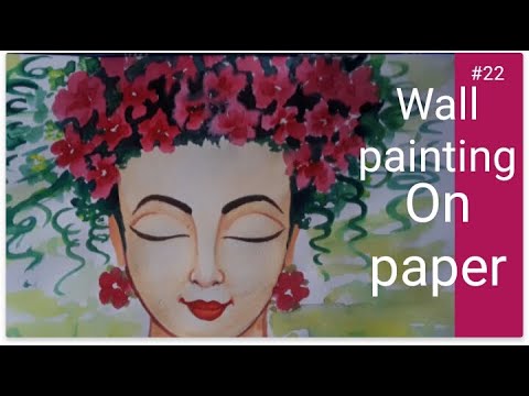 How To Draw A Face /Wall Paintings / Face drawing /#117 - YouTube