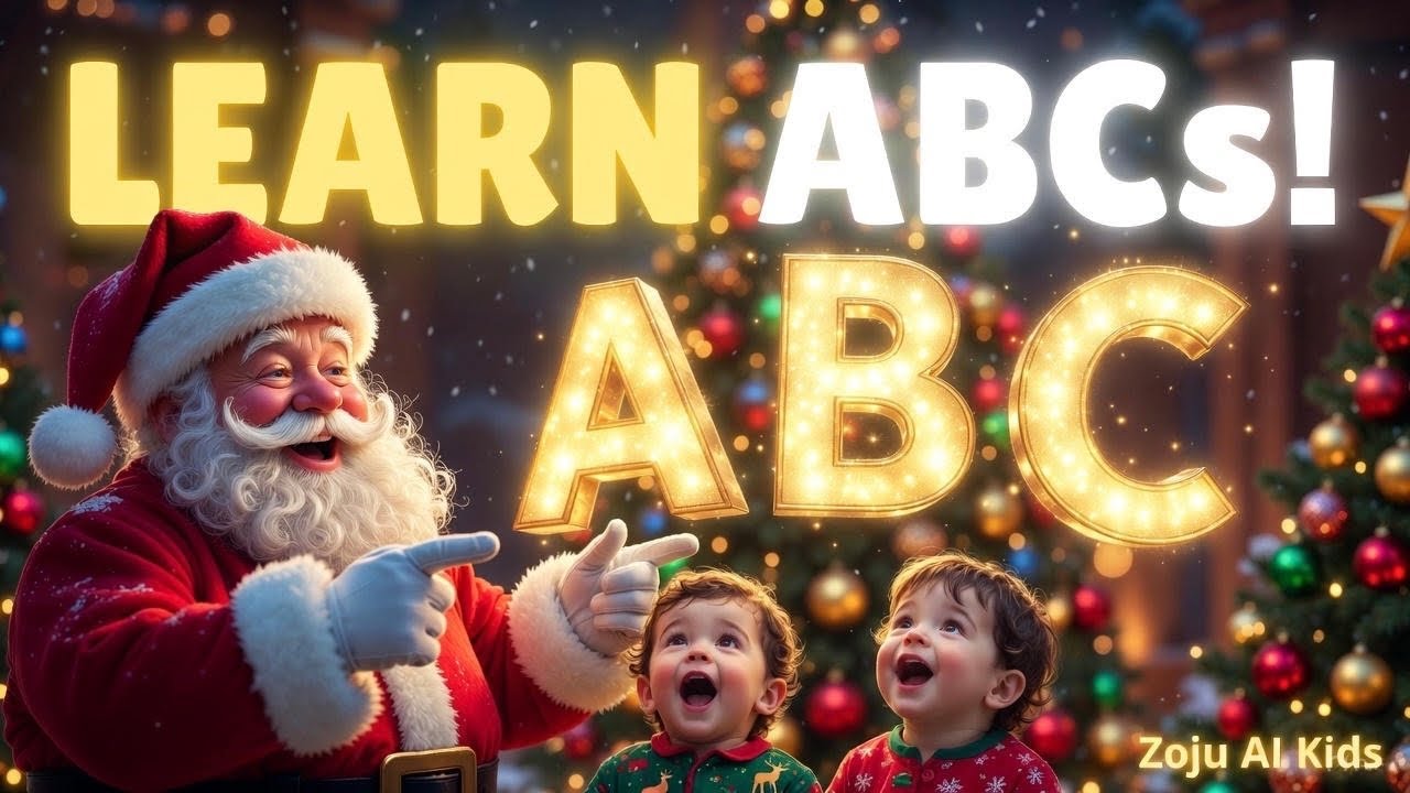 Learn ABCs with Santa | Magical Christmas Alphabet Song for Kids | A–Z ...