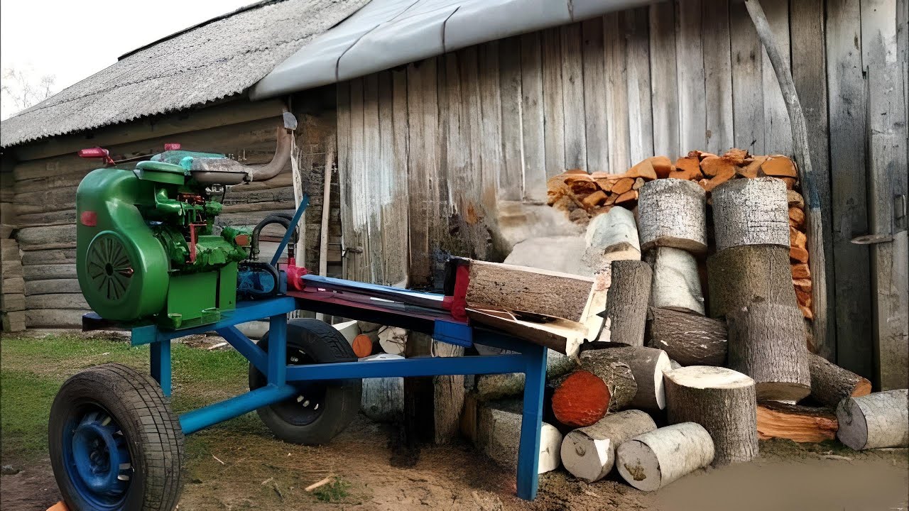 🪓Fast Powerful Wood Splitting Machines Automatic Homemade Firewood Processing - YouTube
