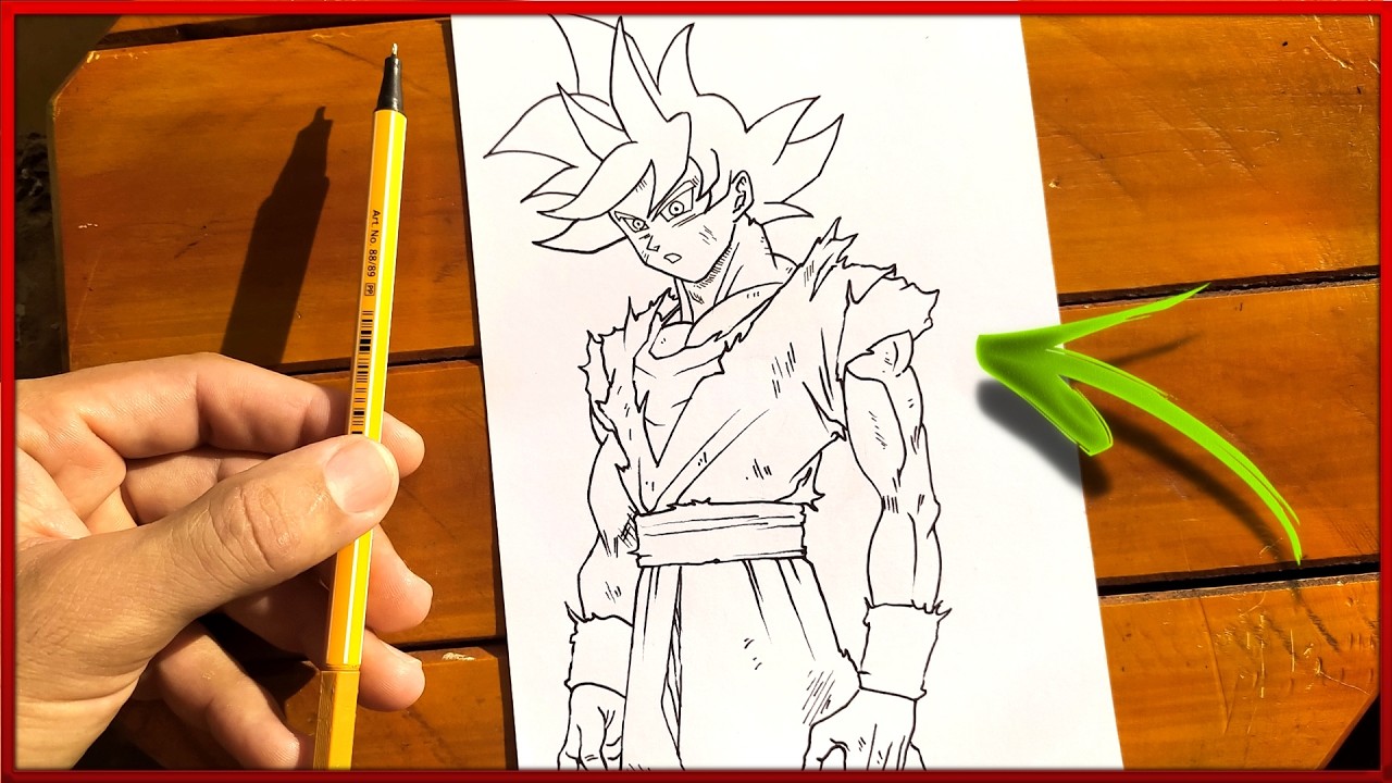 How to draw Goku Ultra Instinct | Manga Toyotaro - YouTube
