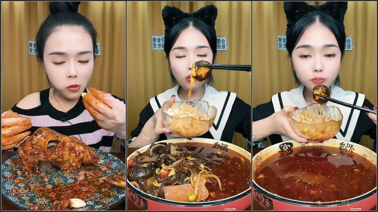 ASMR MUKBANG EATING SHOW COOKING FOOD @KIKI FOOD #94 - YouTube