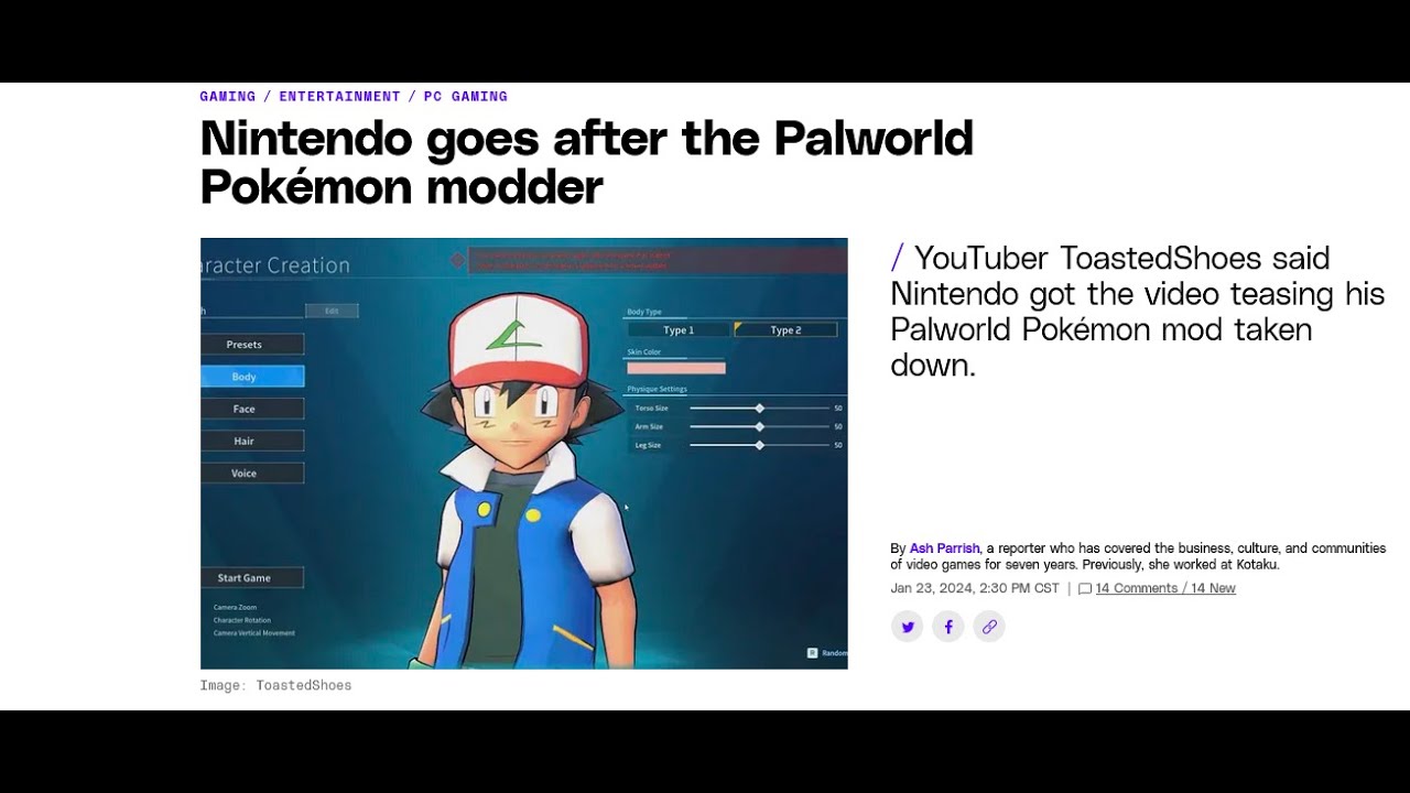Nintendo is Shutting down Palworld mods and Videos - YouTube