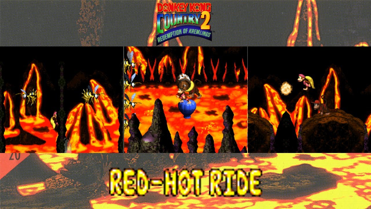 Red-Hot Ride (DKC2 Redemption of Kremlings) - YouTube