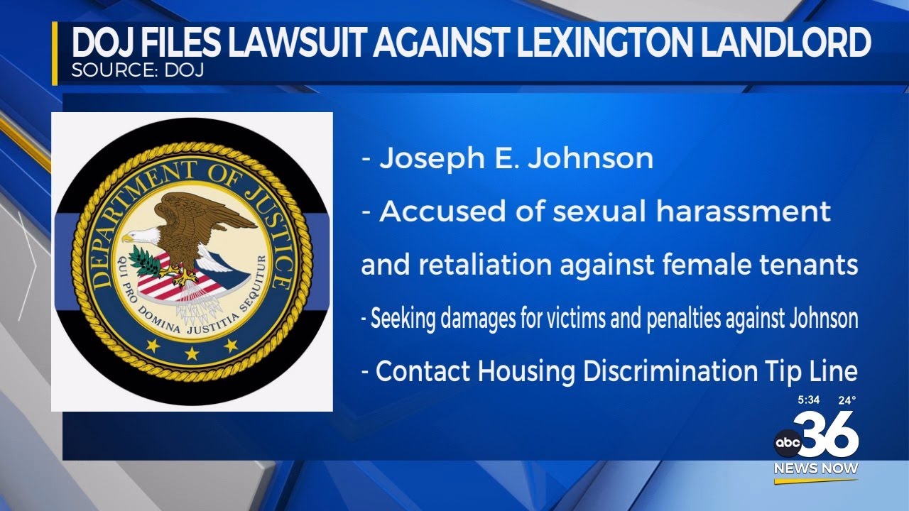 Department of Justice files lawsuit against Lexington landlord - YouTube