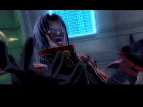 Haseo laughing after getting Skeith