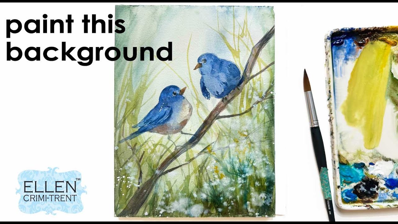 Learn how to create this cool watercolor background - YouTube