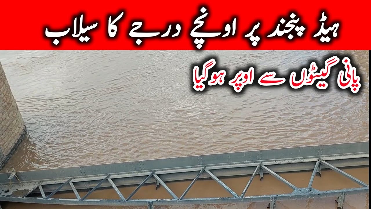 High level flood at Head Panjnad Bridge | Panjnad Barrage | Panjnad K ...