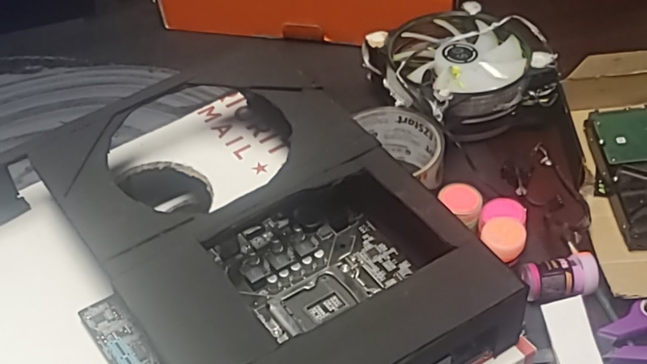 Cardboard pc motherboard cover and pc case super affordable and fun ...