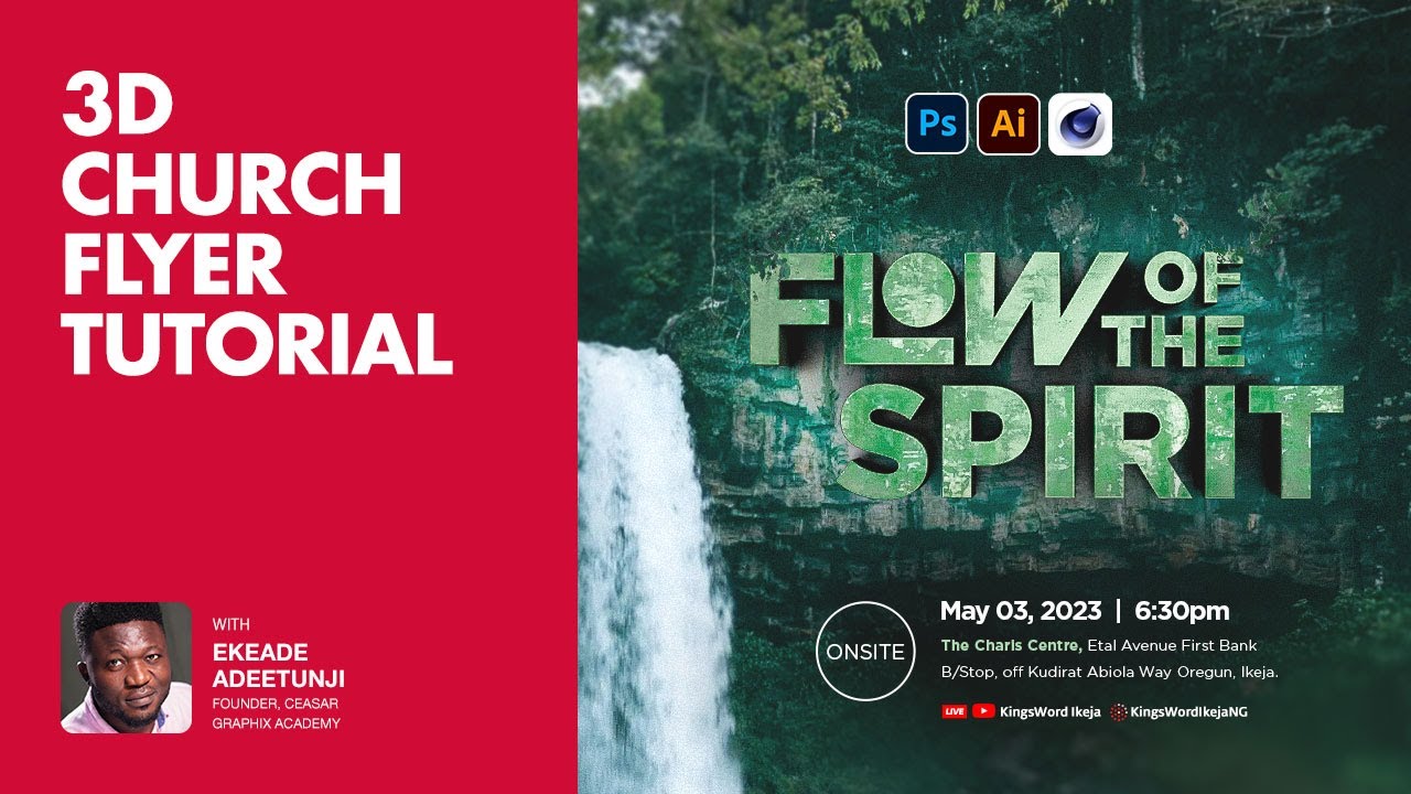 Best 3D Church Poster Design Tutorial 💥🔥 - YouTube