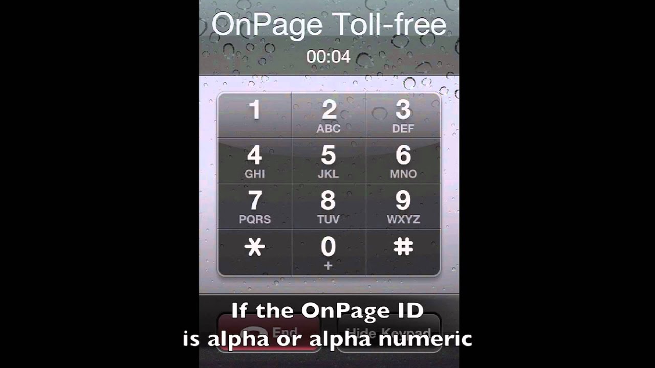 OnPage - Telephone To Page Tutorial - YouTube