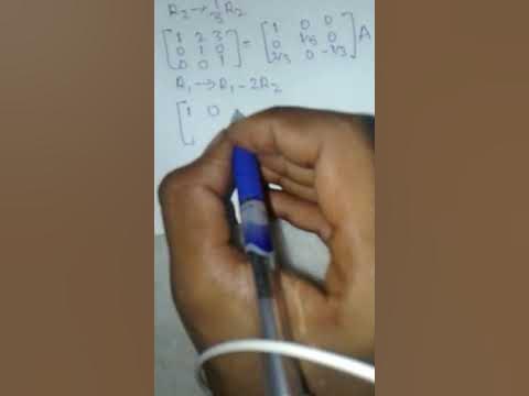 Using elementry transformation find A inverse easy method - YouTube