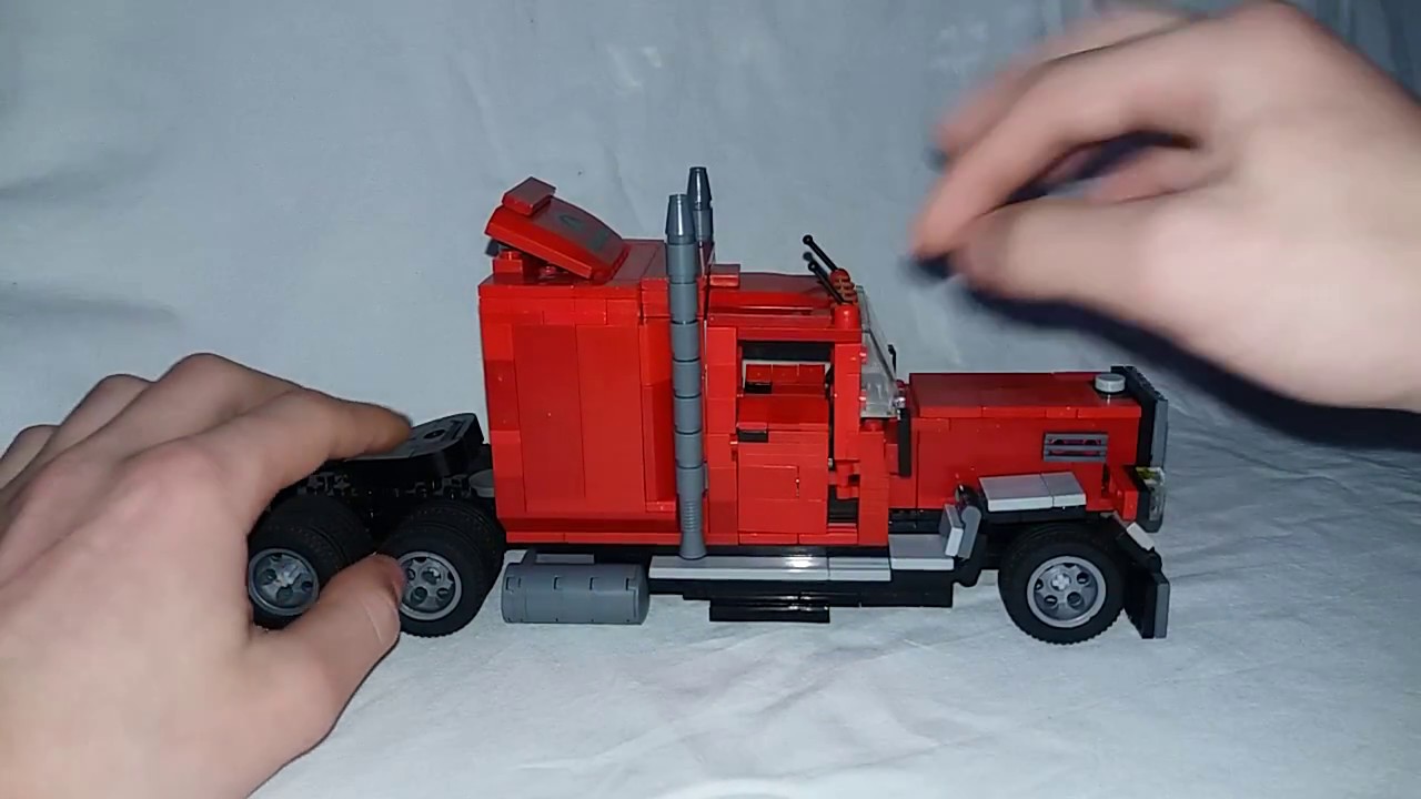 Oбзор Lego-самоделки Peterbilt 374 (MOC) - YouTube