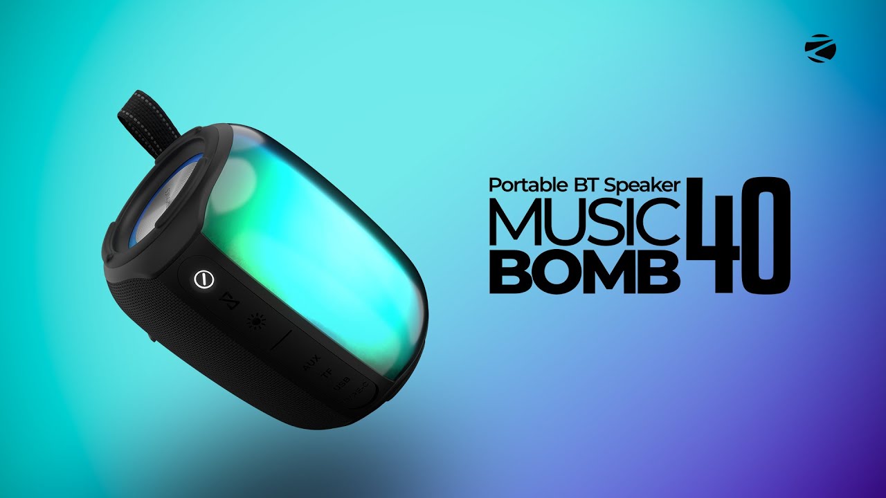 Zebronics | Zeb Music Bomb 40 | Portable Bluetooth Speaker - YouTube