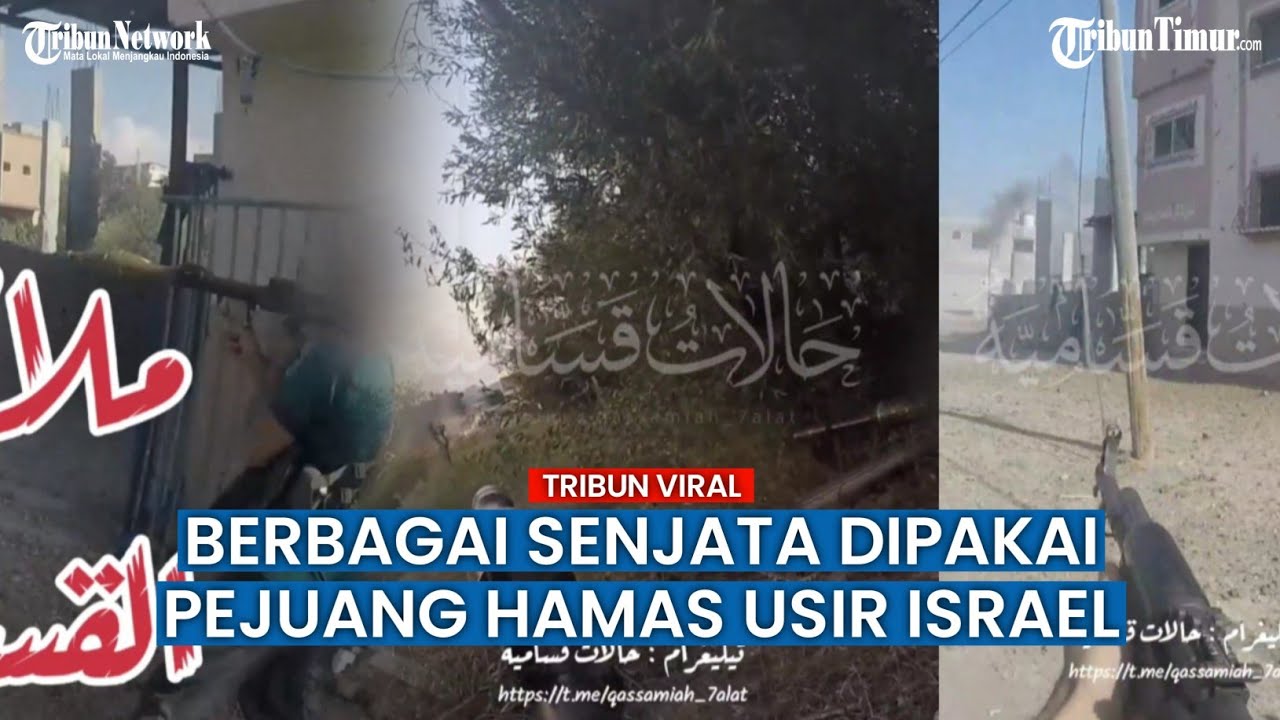 Terus Melawan! Pejuang Hamas Pakai Berbagai Senjata Usir Tentara Israel ...