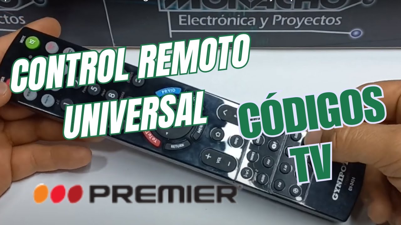 ¡Códigos para Control Universal! Configura tu TV PREMIER Fácil y Rápido ...
