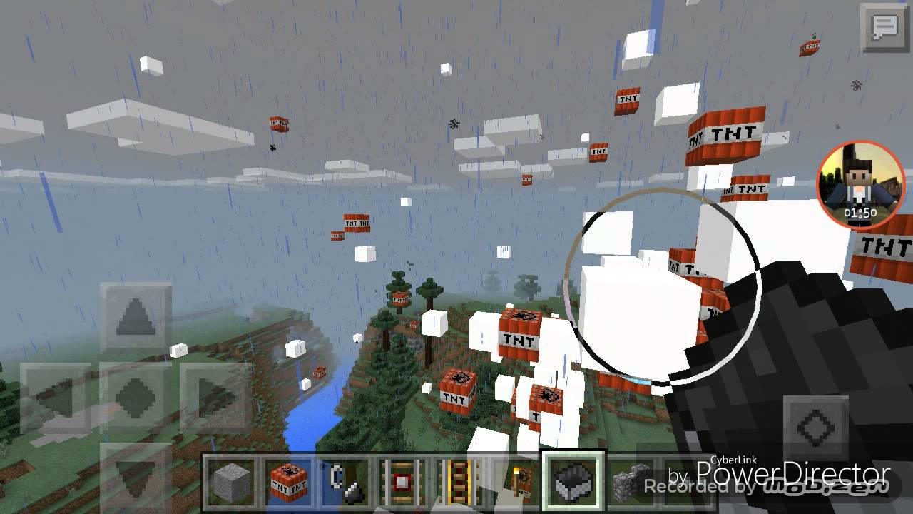 Mega Minecraft PE TNT Explosion - YouTube