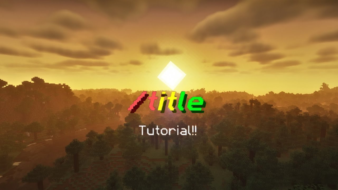 Como usar el comando /Title en minecraft 1.21.4 - YouTube