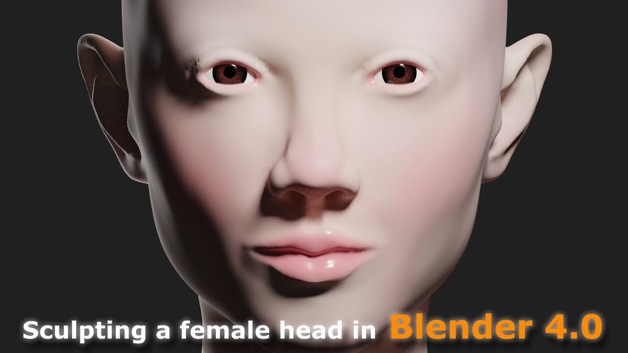 Blender 4.0 Head Sculpting: Female Head. - YouTube
