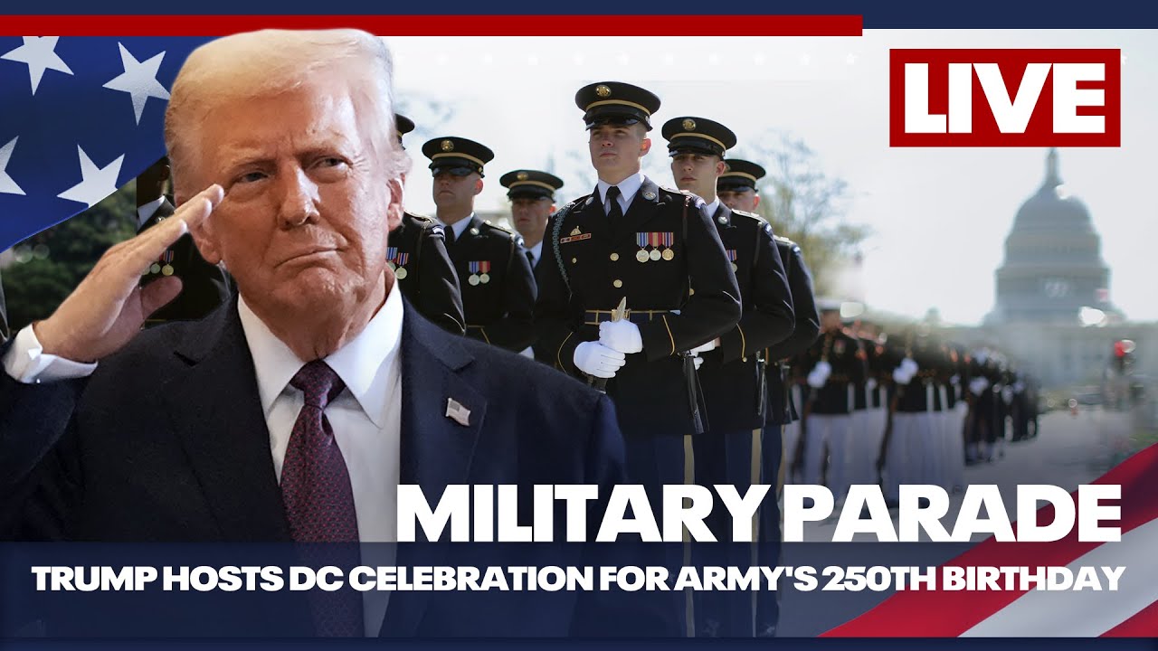LIVE COVERAGE: Army's 250th Birthday Military Parade - YouTube