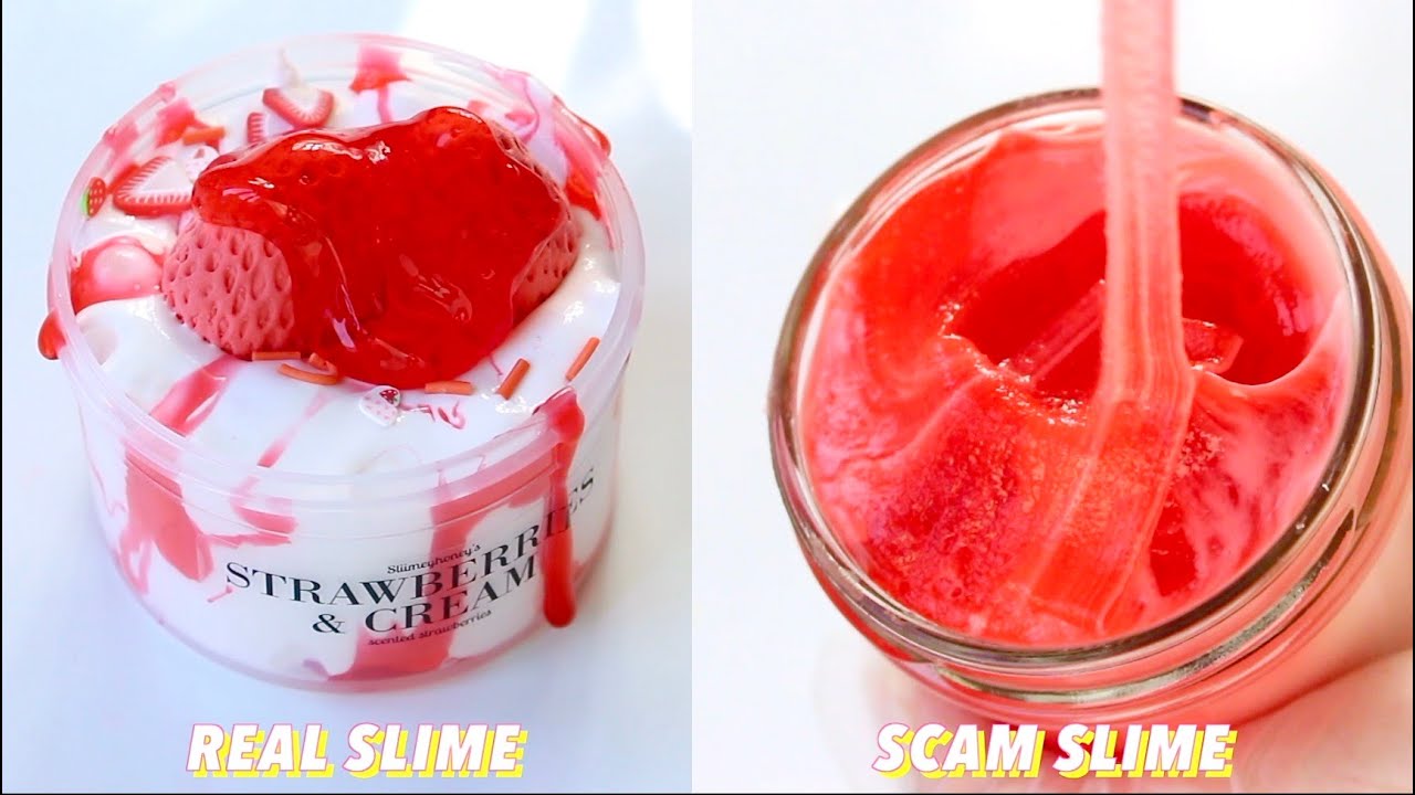 *I Got Scammed* Buying the Worst Rated Scam Slimes And Comparing It to ...